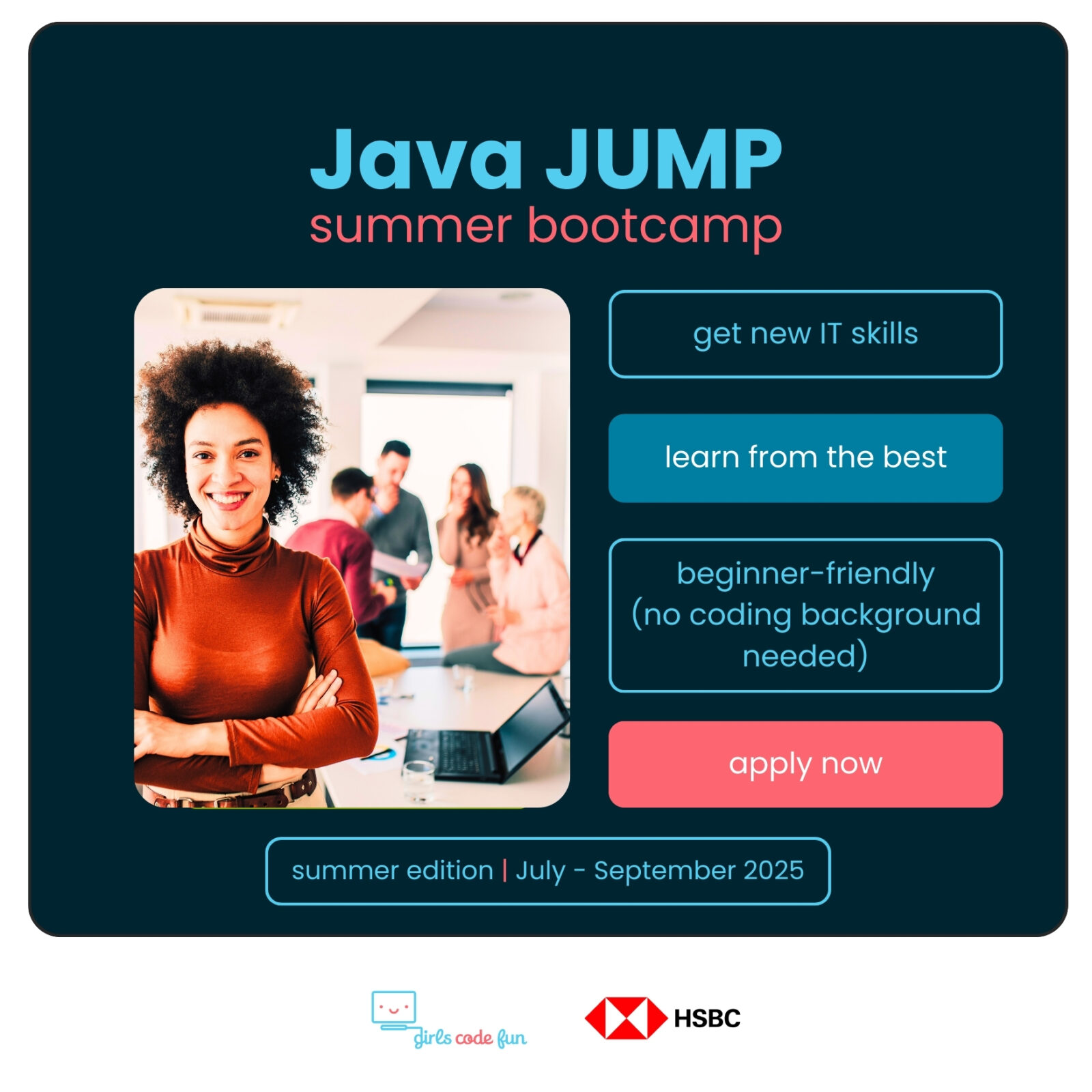 Java JUMP - summer bootcamp - Girls Code Fun